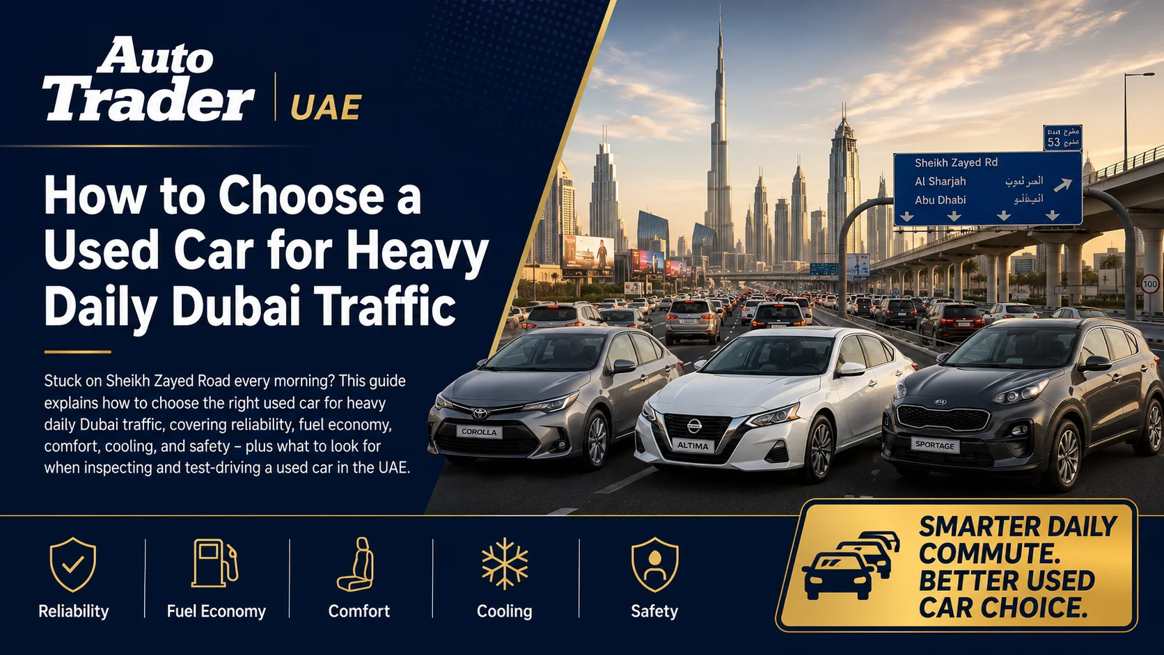 How to Choose a Used Car for Heavy Daily Dubai Traffic | Auto Trader ...